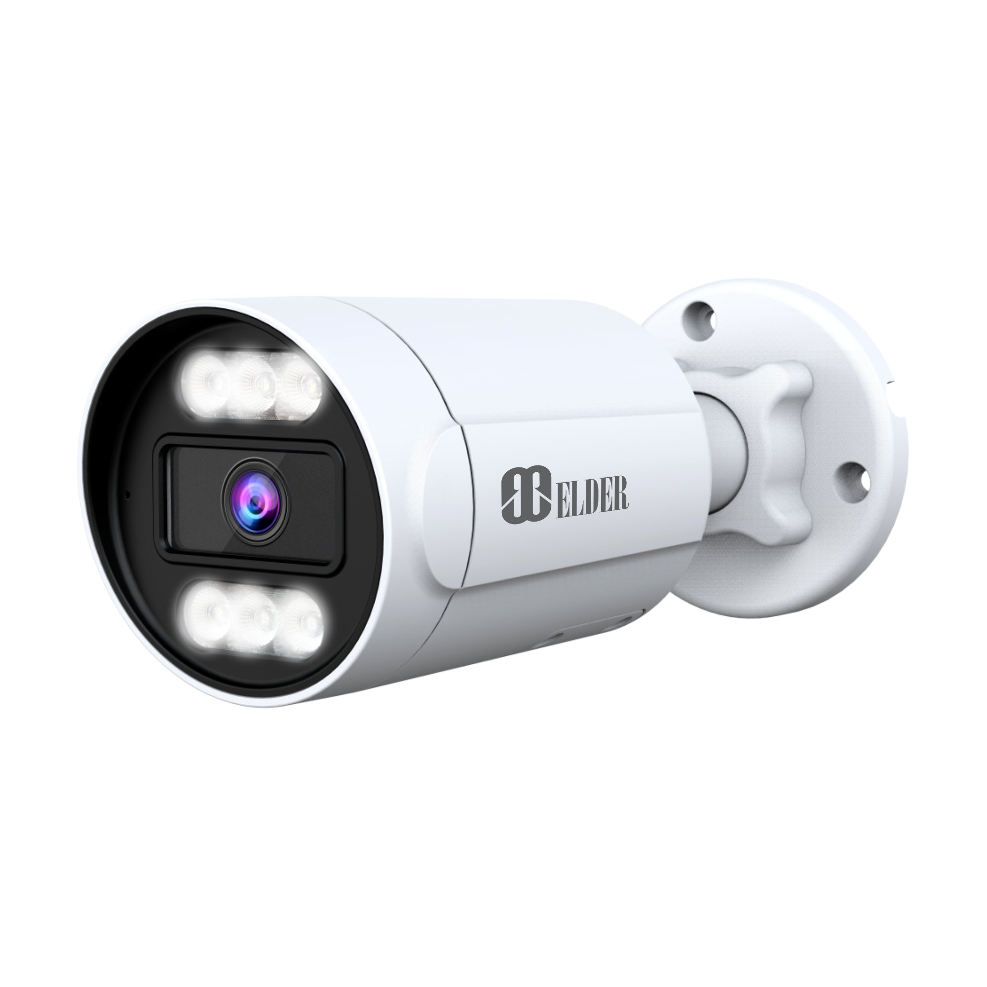 Elder 4K IP Security Camera PoE Add-on Outdoor, 8MP Surveillance Dual-