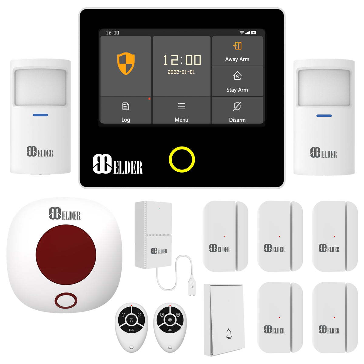 Alarm System Security Wireless 13-Piece WiFi & 4G Smart Home Alarm ...