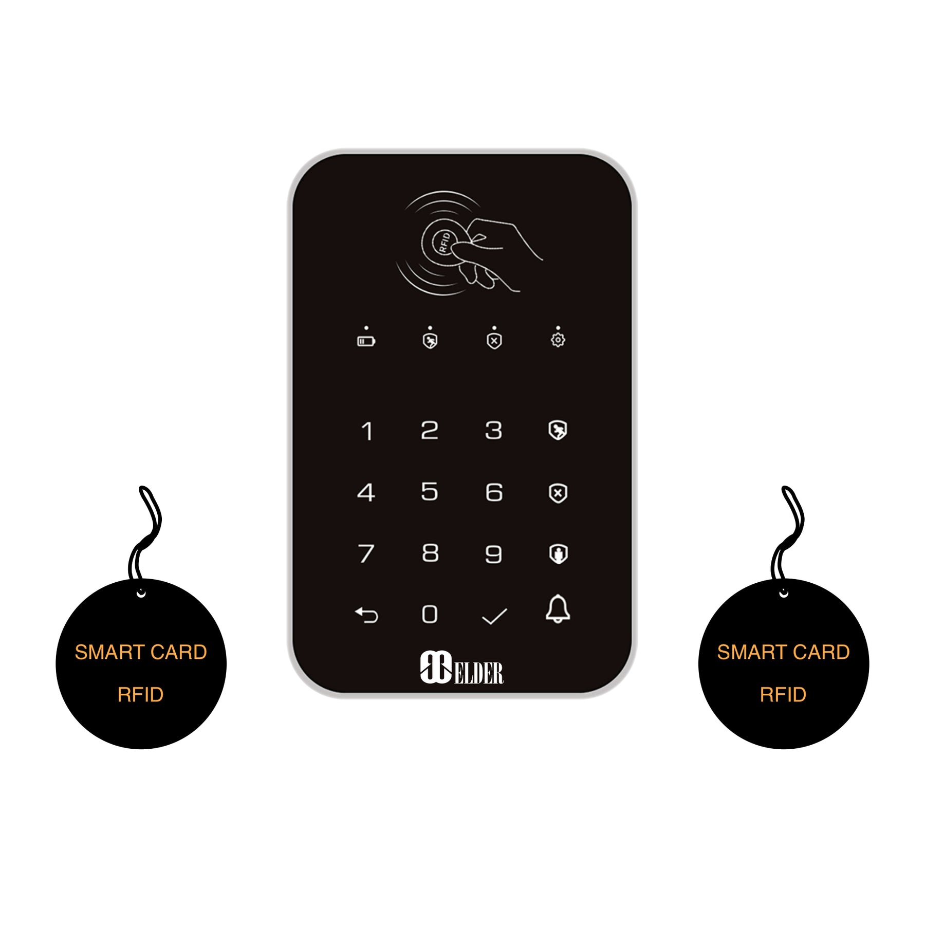 RFID Tag x2 Pack Add-On for Elder Alarm System Security and Smart Home