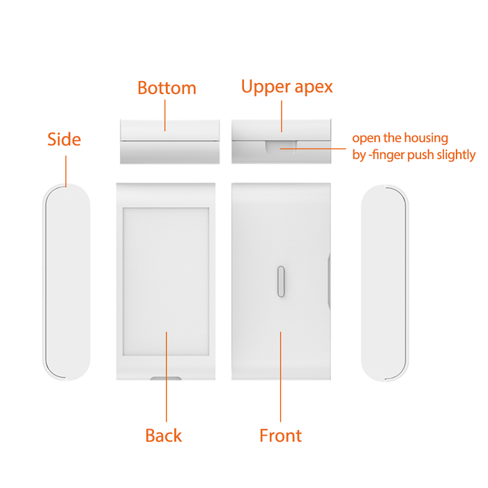 Glass Break Sensor Wireless, WiFi Vibration Sensor Detector Battery Ad