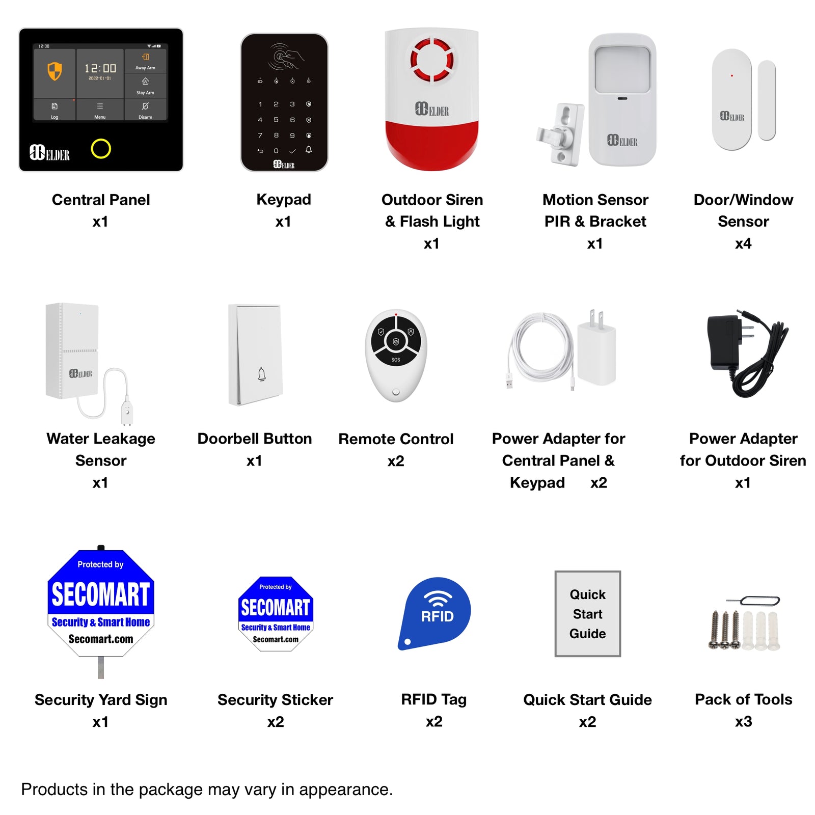 Alarm System Security Wireless 14-Piece WiFi & 4G Smart Home Alarm Sys