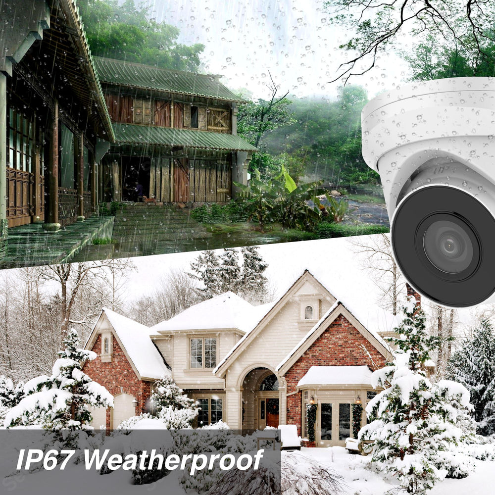 Hilook 4K Security Camera System, 6-Camera PoE NVR Surveillance Kit Ou